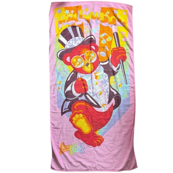 Lisa Frank | Other | Vintage Lisa Frank Hollywood Bear Beach Towel 9s ...